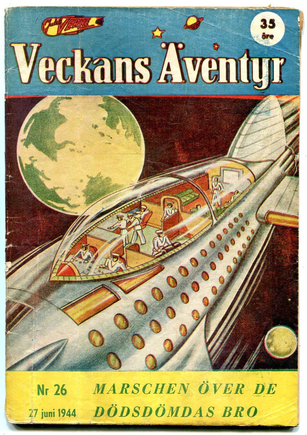Veckans Aventyr #26 1944-Swedish comic Superman Jungle Jim G/VG | Comic ...