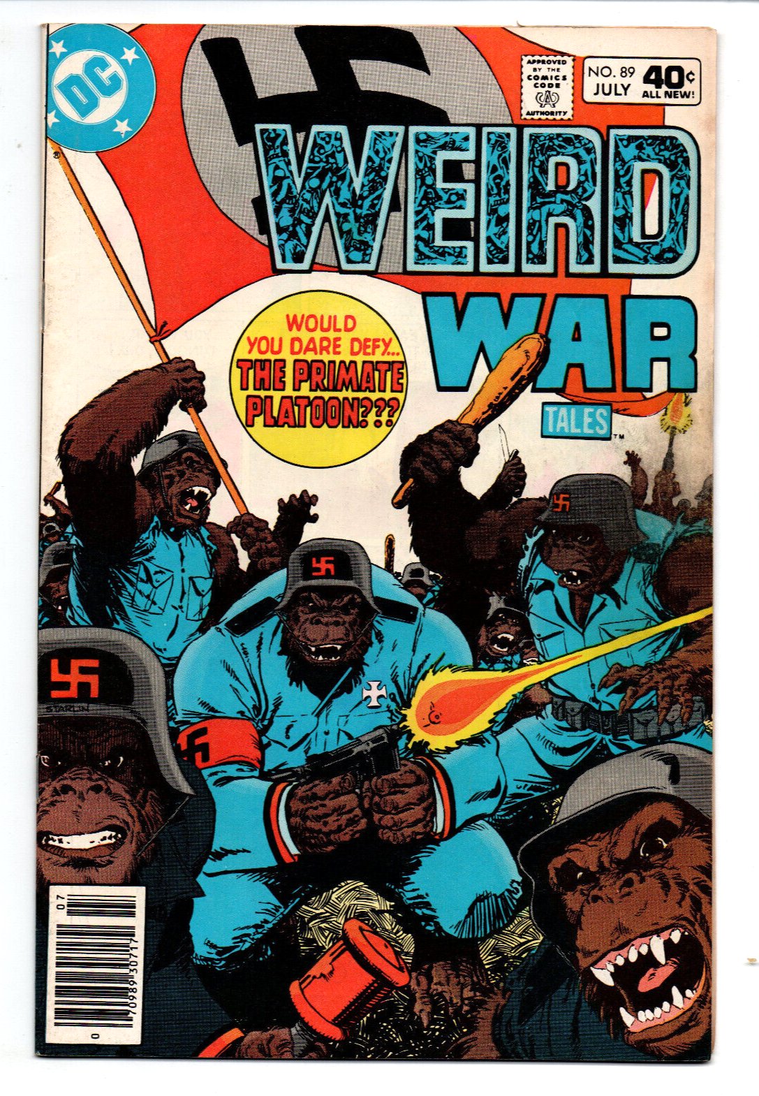Weird War Tales #89 newsstand - Primate Platoon - Horror - 1980 - VF ...