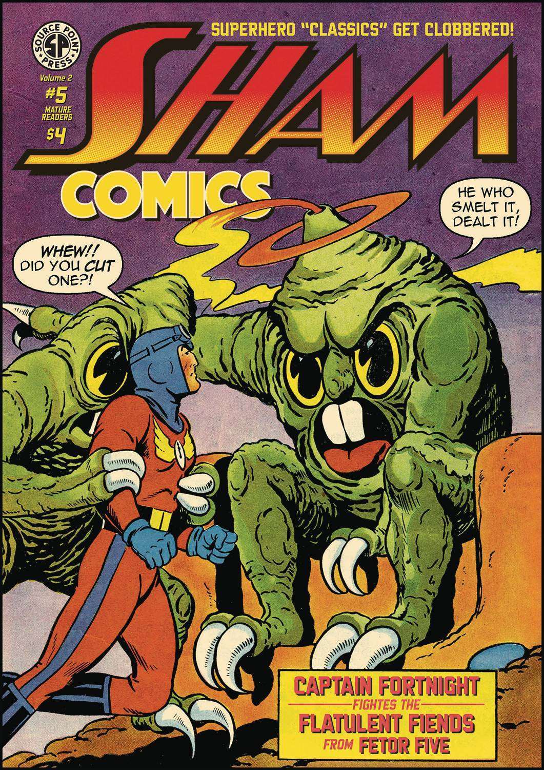 Sham Comics (Vol. 2) #5 VF ; Source Point | Captain Fortnight | Comic ...