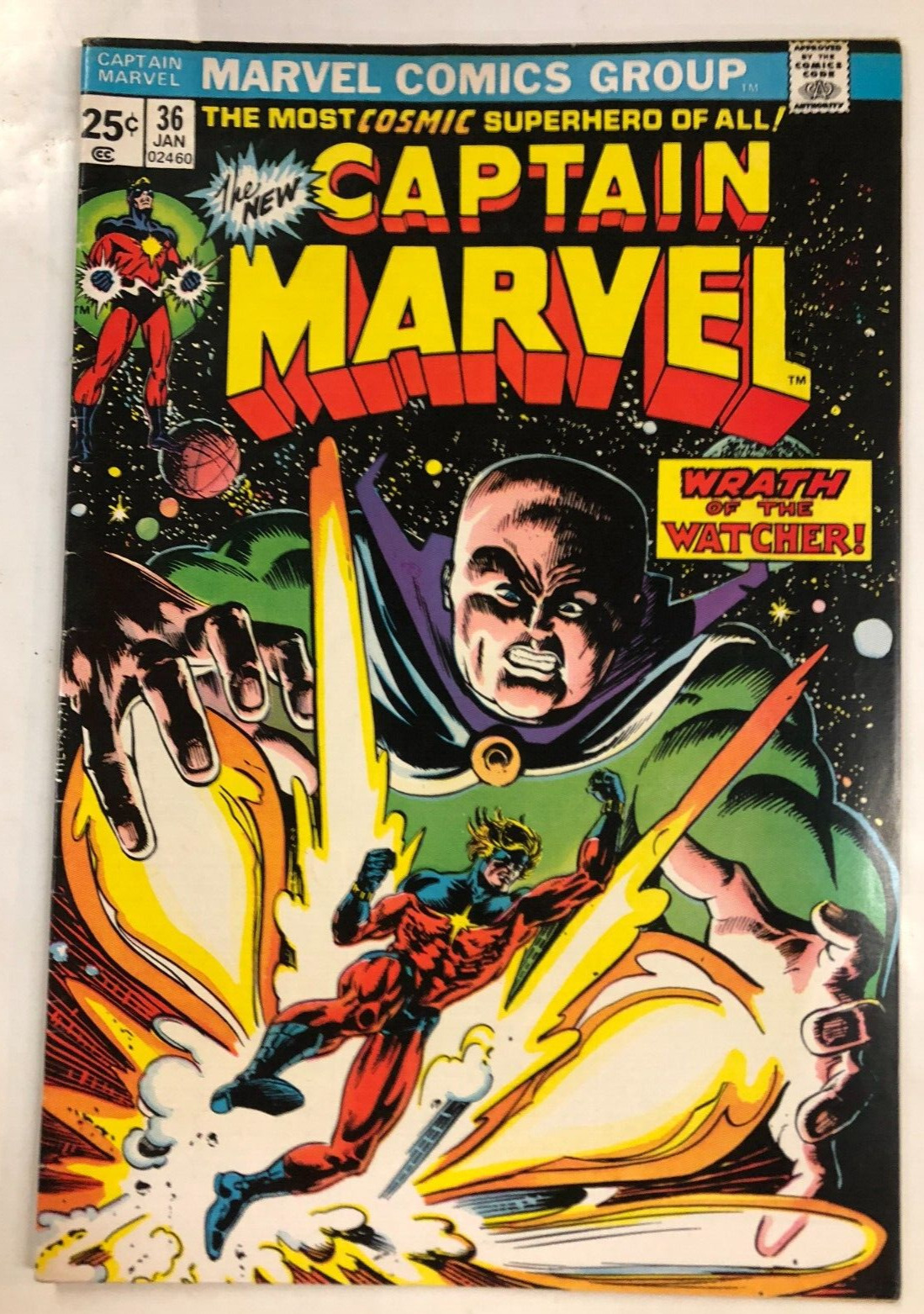 CAPTAIN MARVEL (January 1975 MARVEL) 36 Jim Starlin, Alan Weiss FINE ...