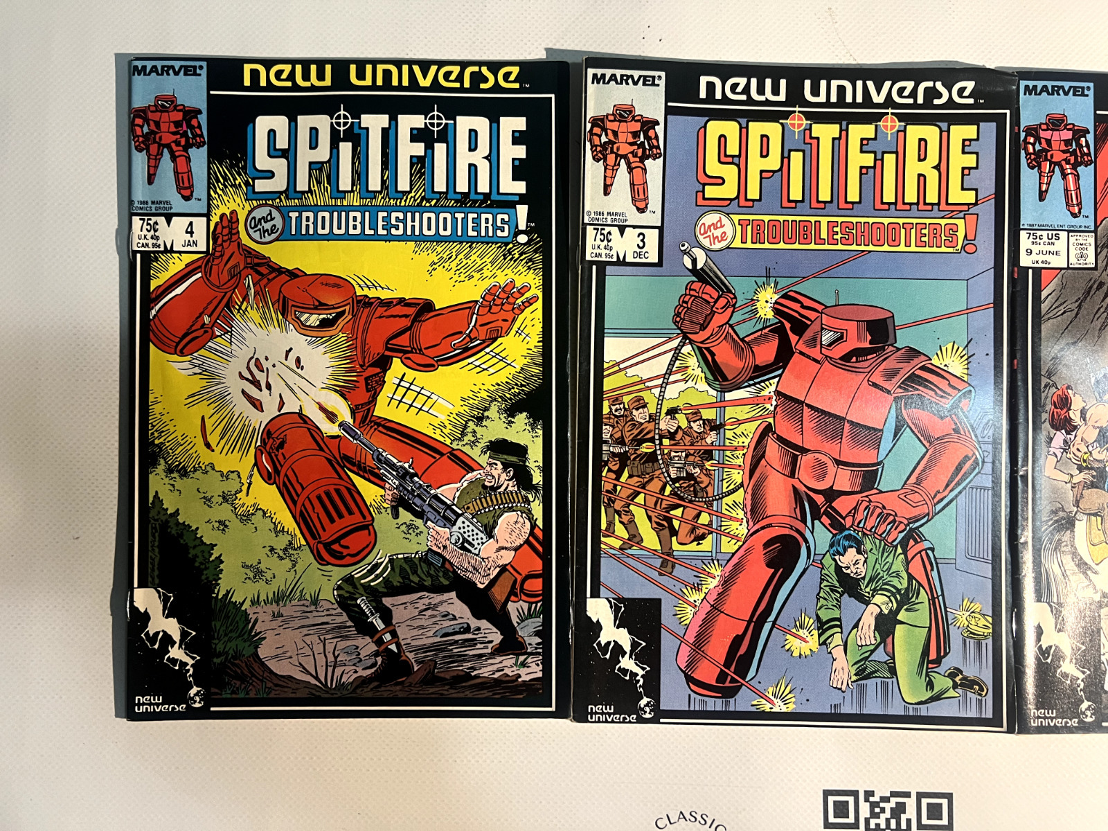 3 Spitfire Marvel Comic Books# 3 4 9 Avengers Defenders Spiderman Hulk ...