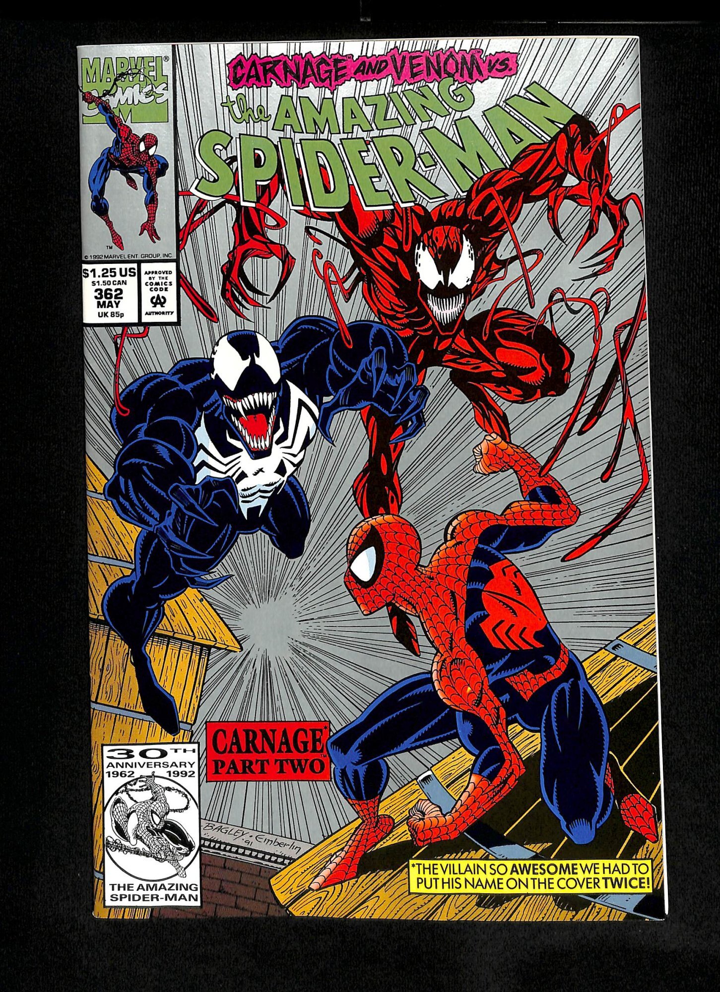 Amazing Spider-Man #362 2nd Carnage! Venom! Human Torch! | Full Runs ...
