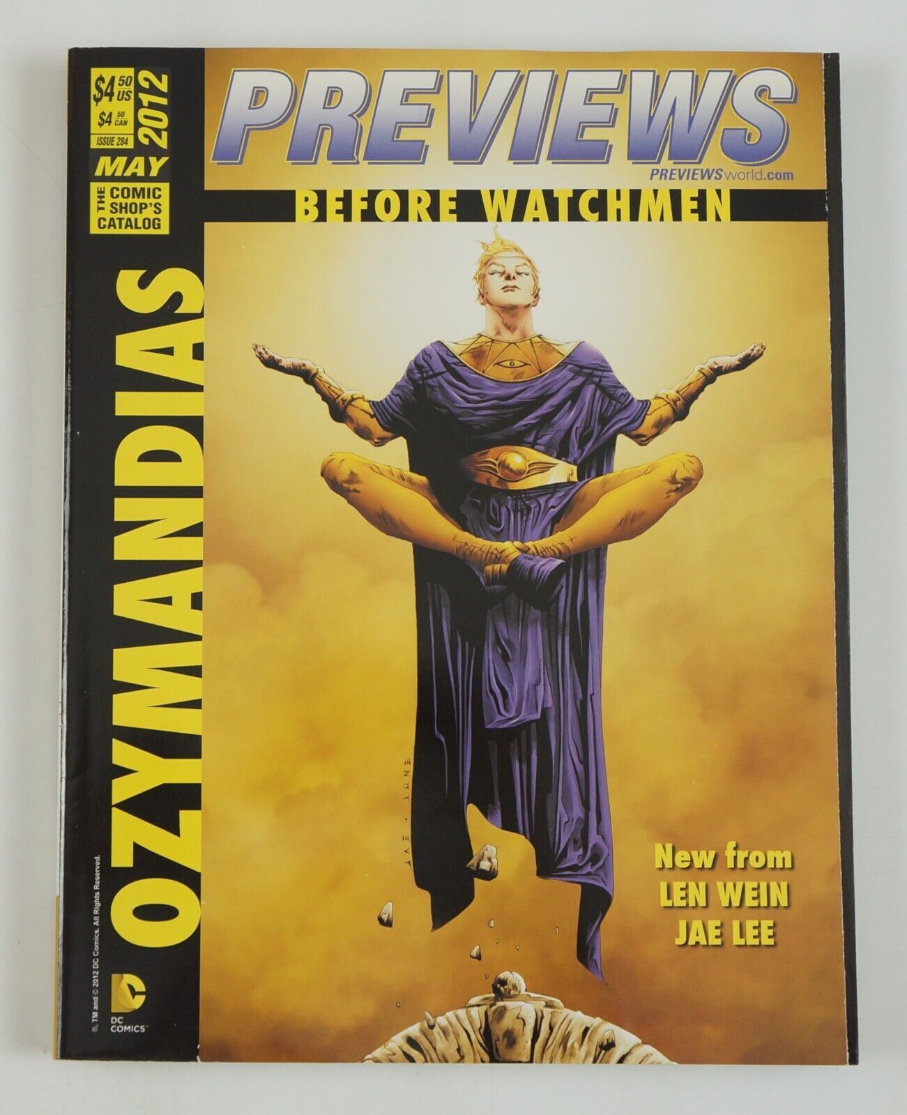 Previews Magazine 2012 Before Watchmen lot - 283 284 285 - Ozymandias ...