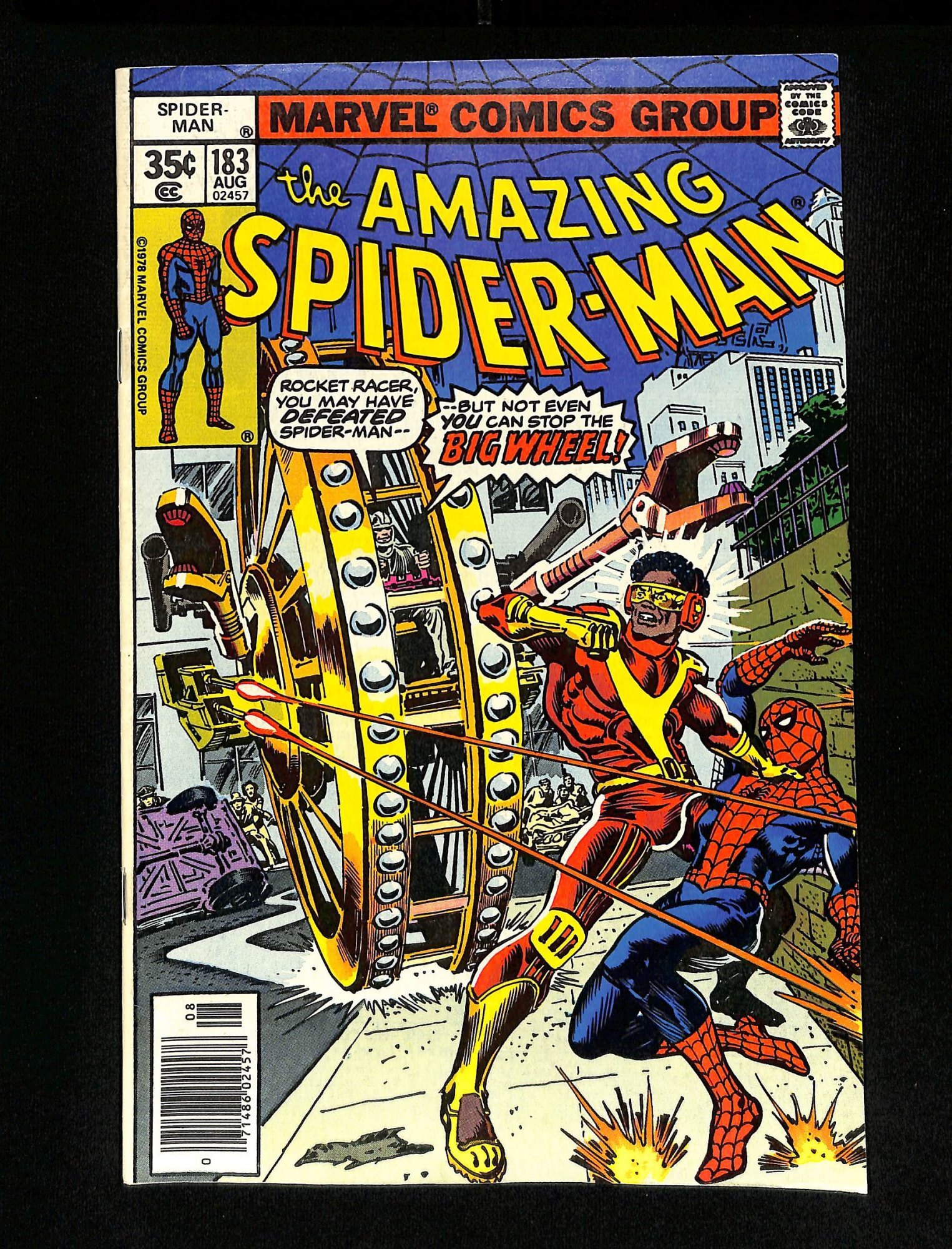 Amazing Spider-Man #183 Rocket Racer Appearance! Ross Andru Cover Art ...