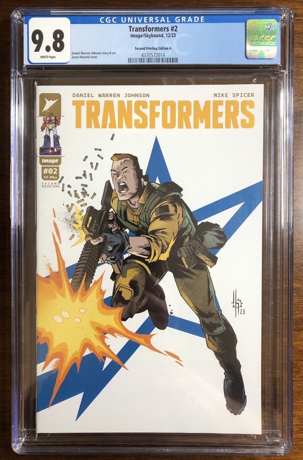 Transformers #2 CGC 9.8 2nd Print Duke Cover A Image 2023 Void Rivals ...