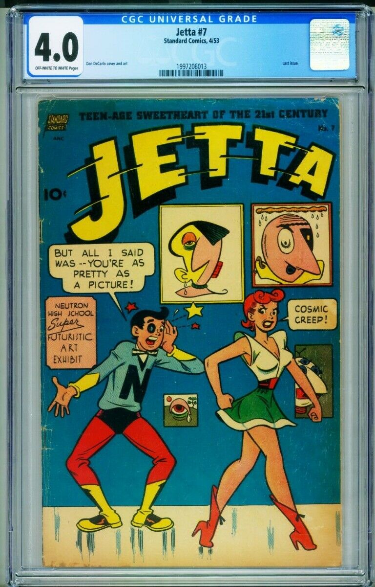 Jetta of The 21st Century #7 CGC 4.0 GGA-Rare-Dan DeCarlo-1997206013 ...
