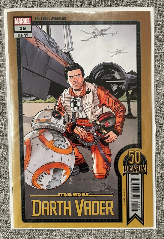 Star Wars: Darth Vader #14C & #18C Variant 50th Anniversary Marvel ...