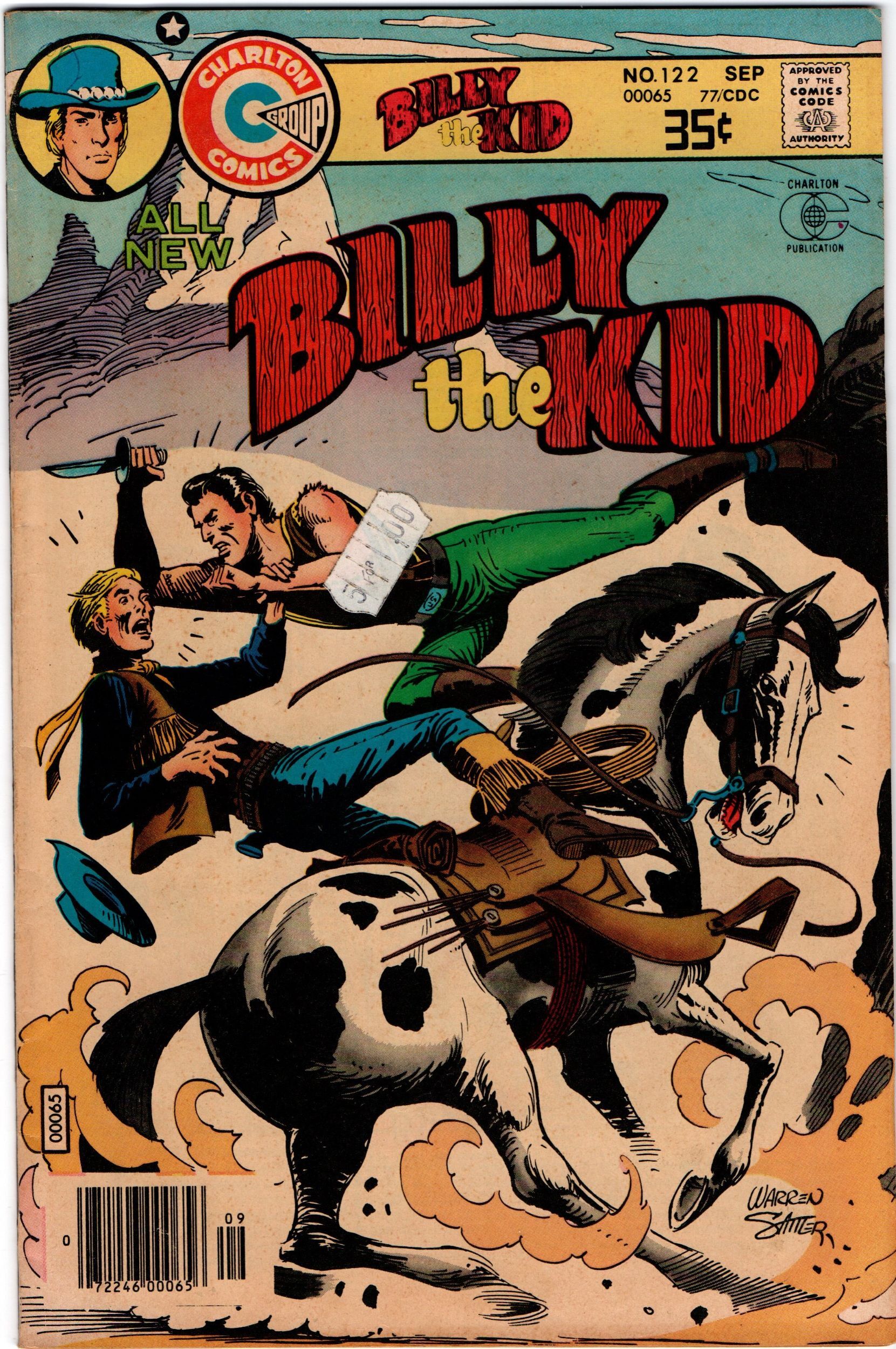 Billy the Kid #122 (1977) FN 6.0 sticker on front cover | Comic Books ...