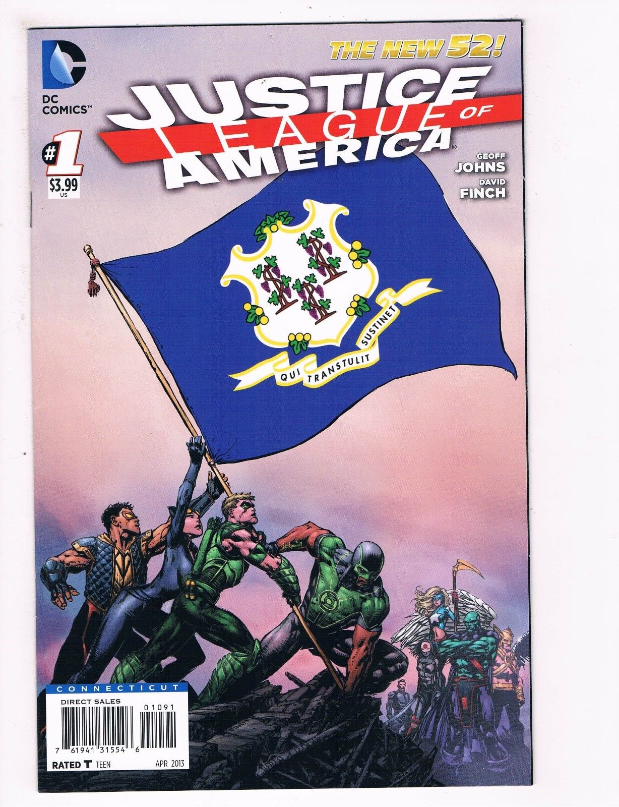 Justice League Of America #1 NM 1st Print Connecticut Variant Cover DC ...