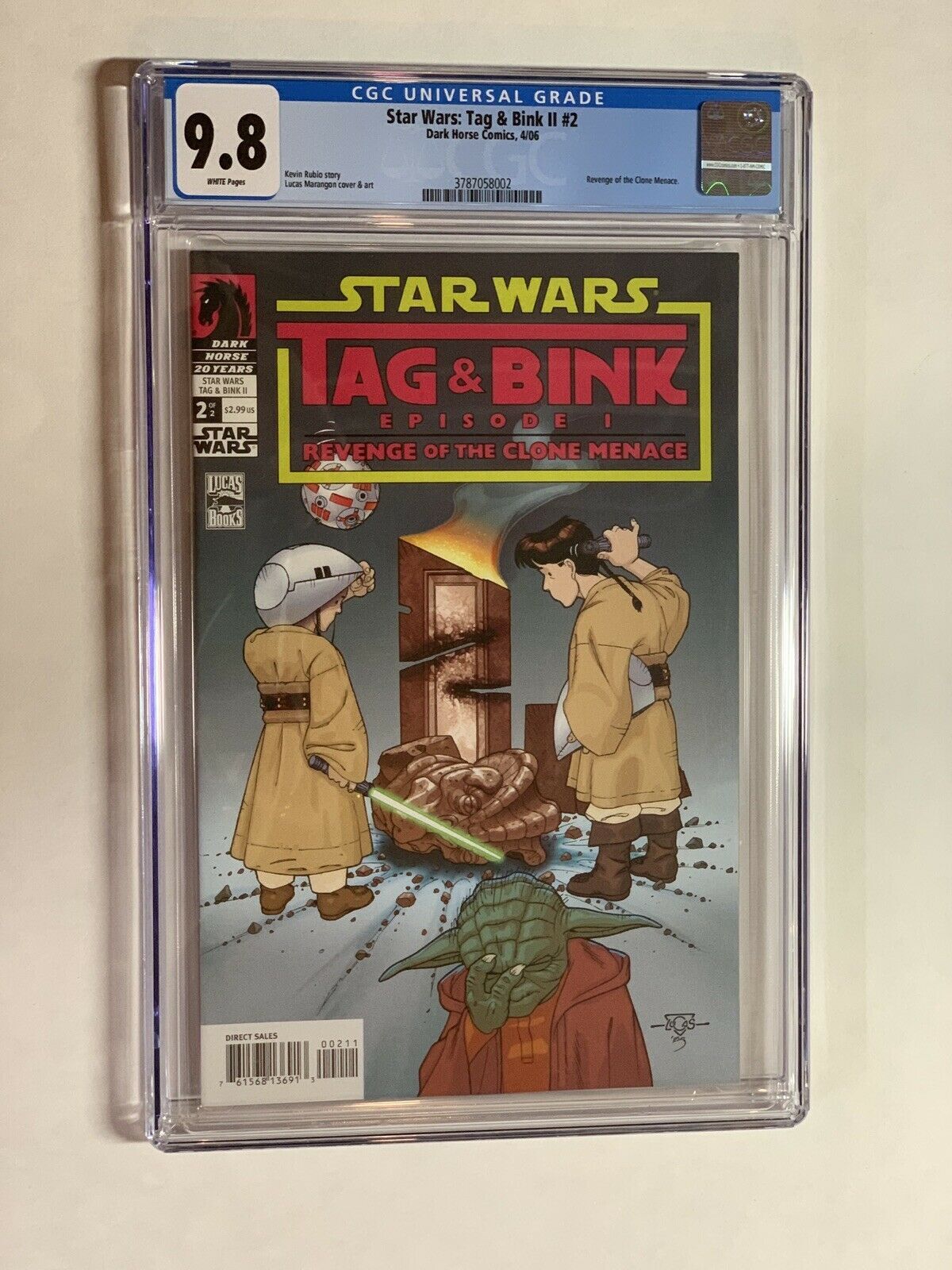 Star Wars Tag and & Bink 2 II # 2 Cgc 9.8 1st Darth Plagueis | Comic ...