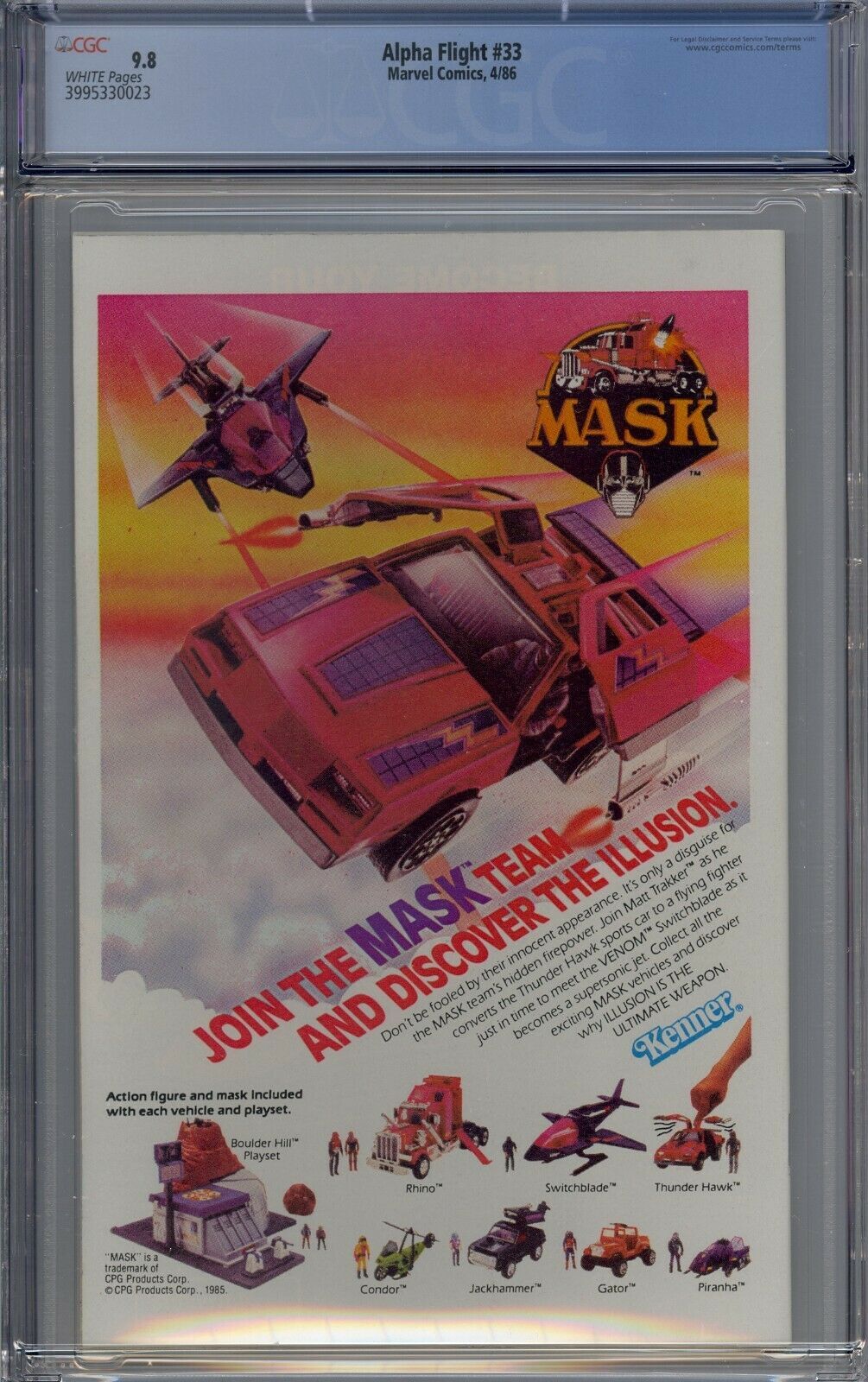 Alpha Flight #33 CGC 9.8 Yuriko Oyama Becomes Lady Deathstrike White ...