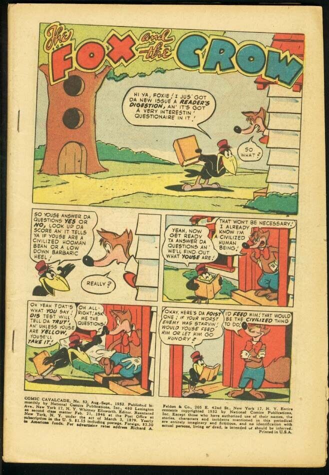 Comic Cavalcade--#52--1952--COMIC BOOK--DC--P | Comic Books - Modern ...