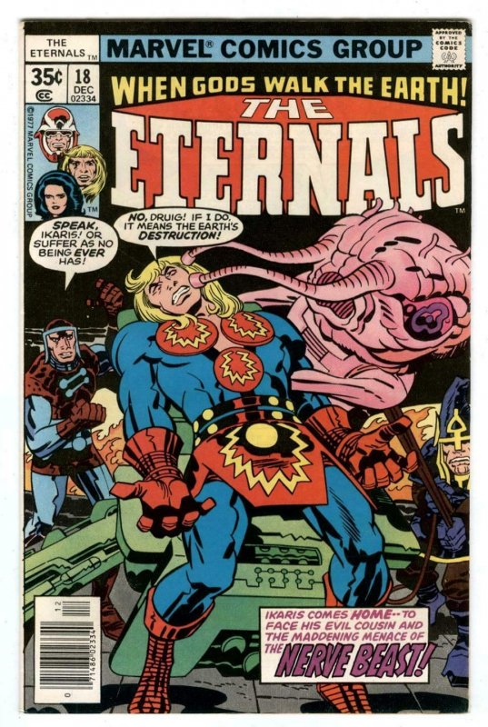 The Eternals # 18 1st Ziran & Tiamut Marvel Comics 1977 Jack Kirby Vf ...