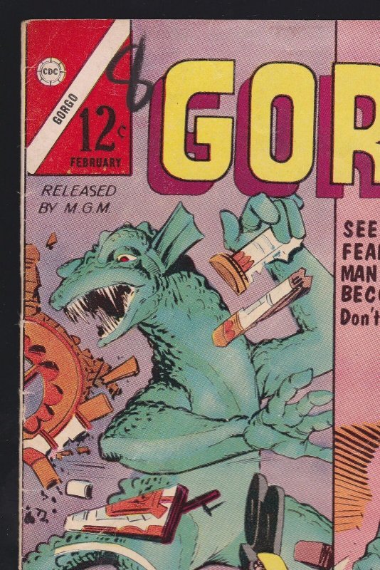 Gorgo #11 (Feb 1963) 2.5 GD+ Charlton Kaiju Monster Comic | Comic Books ...