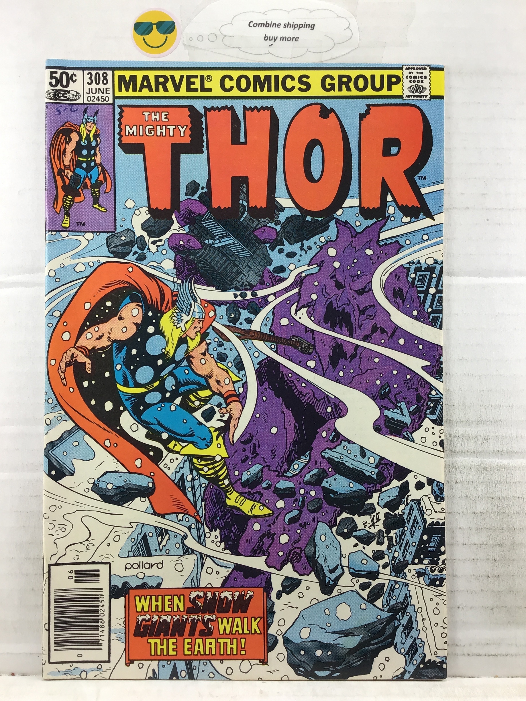 Thor #308 (1981) vfn Snow Giant s | Comic Books - Bronze Age, Marvel ...