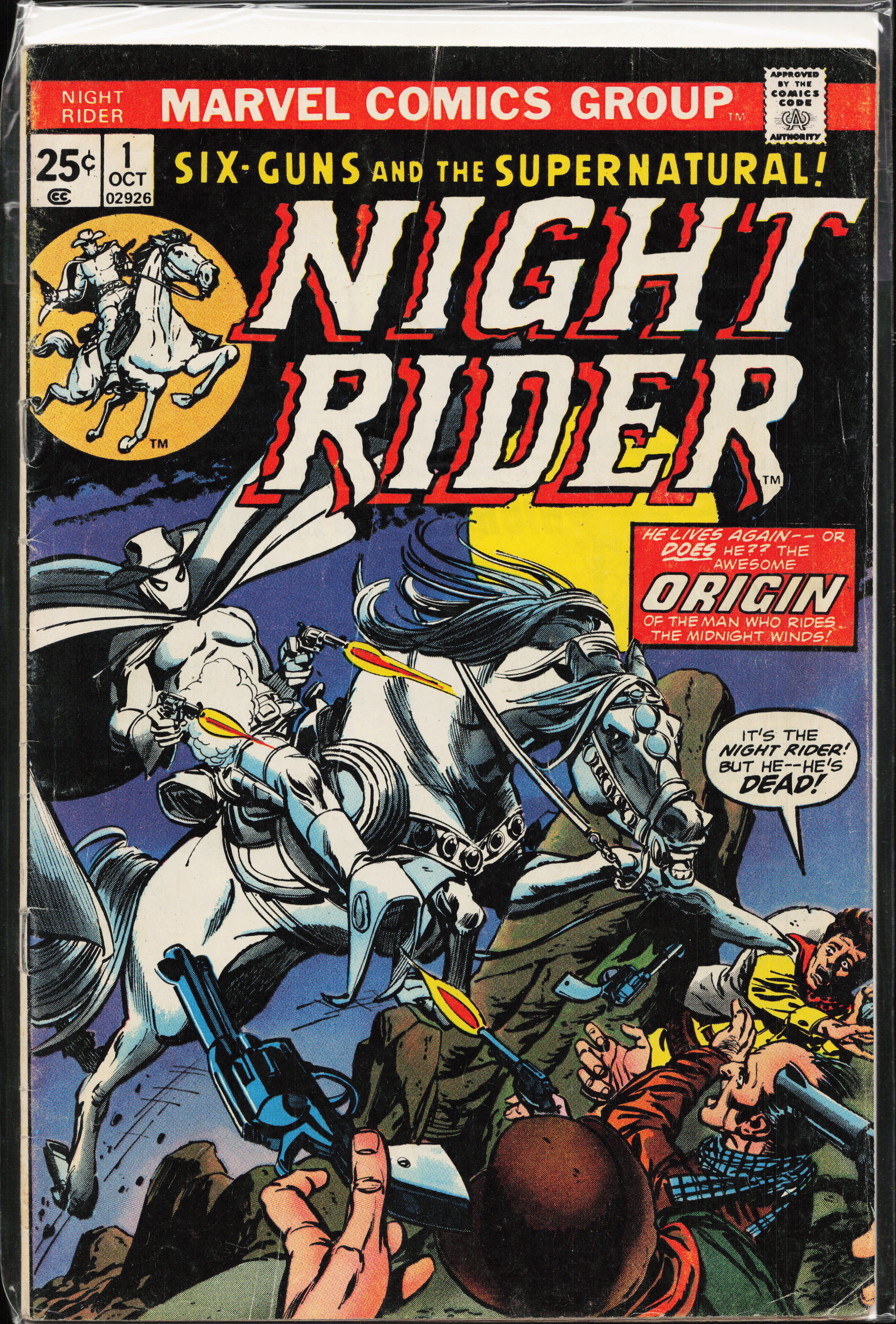 Night Rider #1 (1974) Night Rider | Comic Books - Bronze Age, Marvel ...