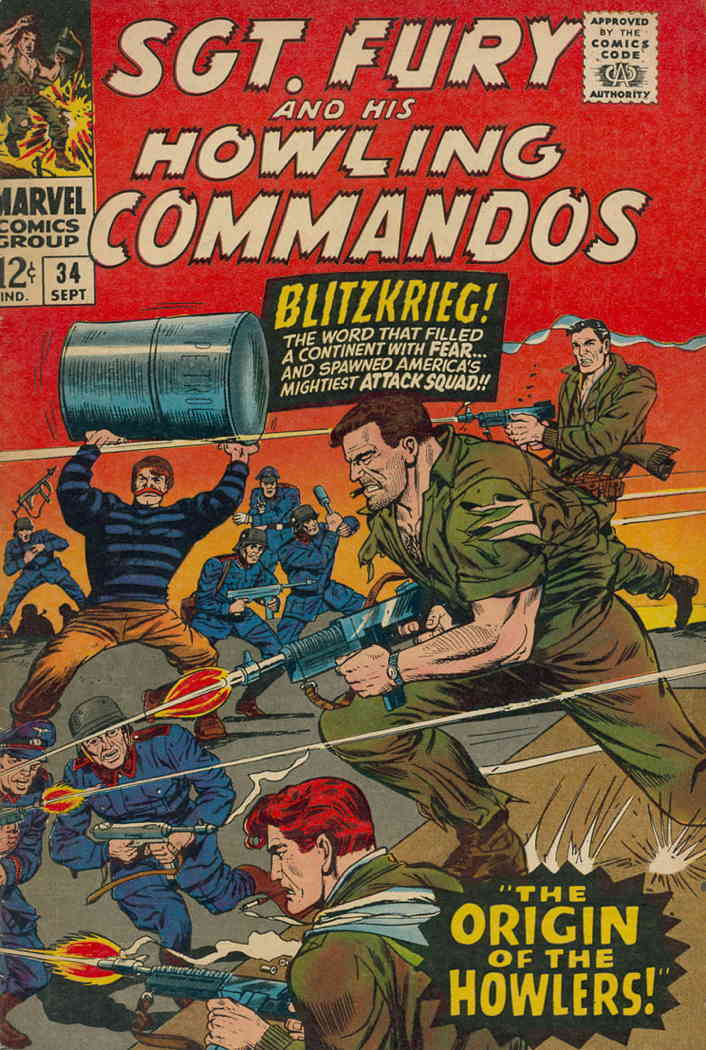 Sgt. Fury #34 GD ; Marvel | low grade comic And His Howling Commandos ...