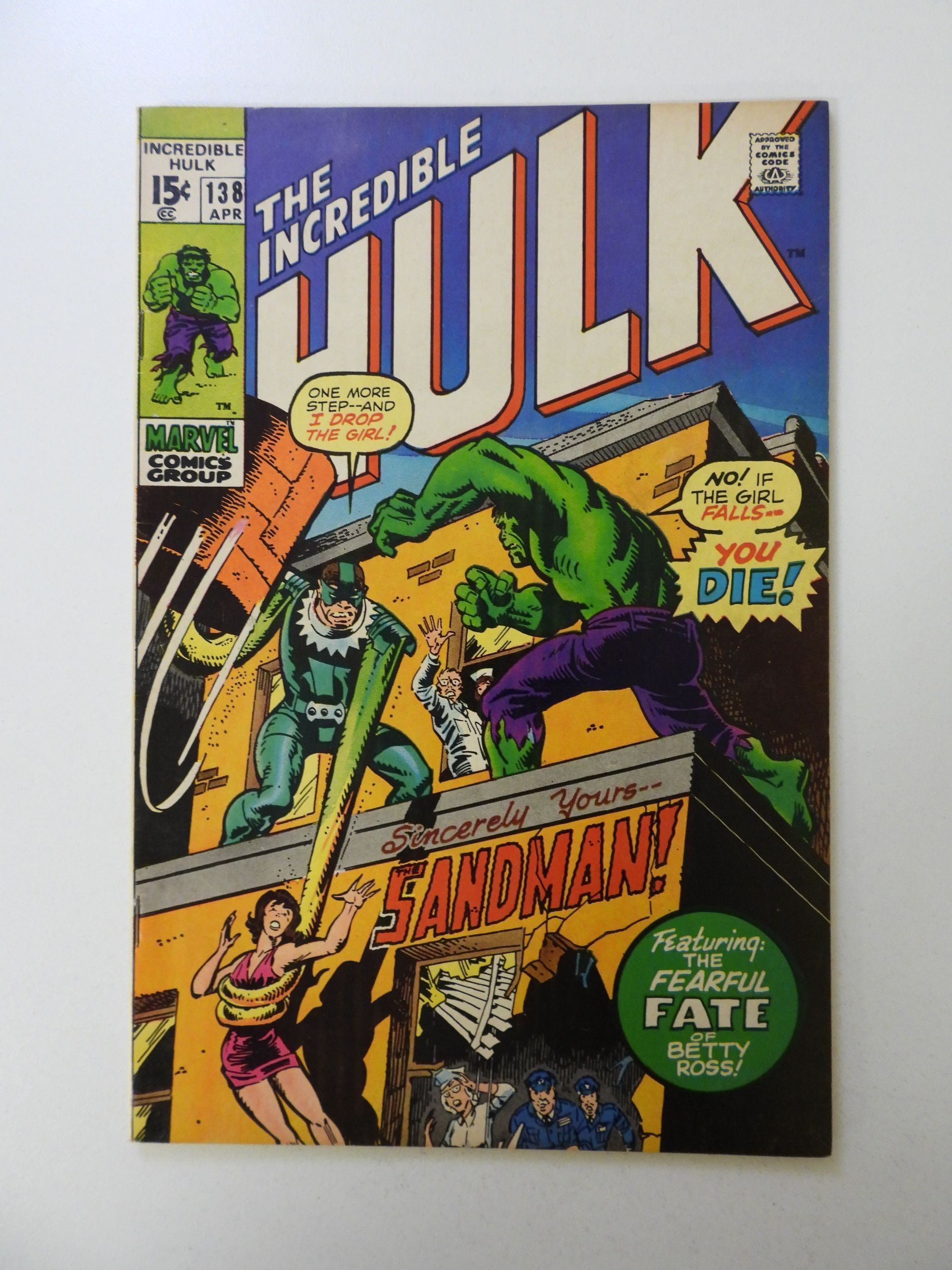 The Incredible Hulk #138 (1971) VF condition | Comic Books - Bronze Age ...