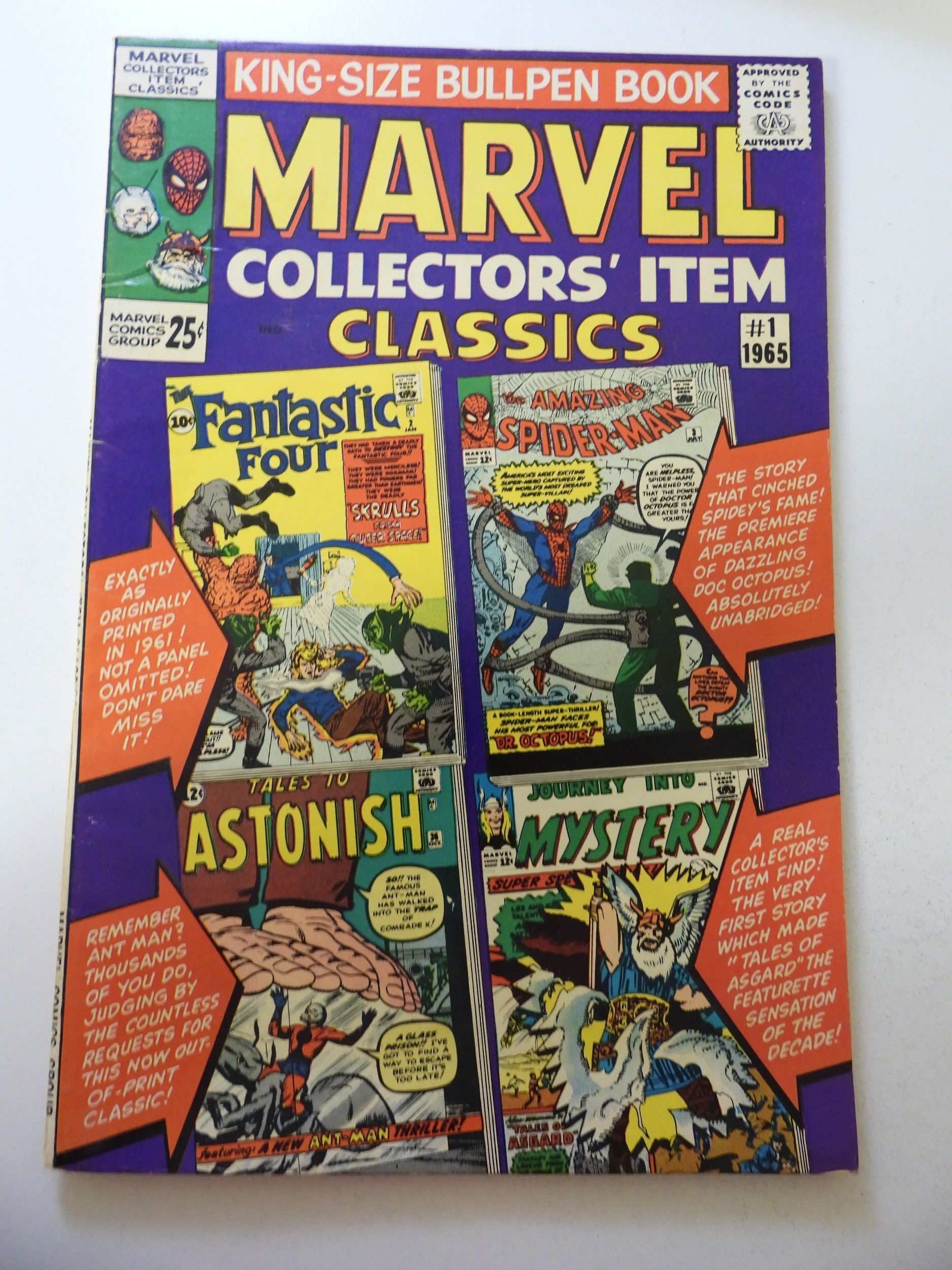 Marvel Collectors' Item Classics #1 (1965) FN+ Condition | Comic Books ...