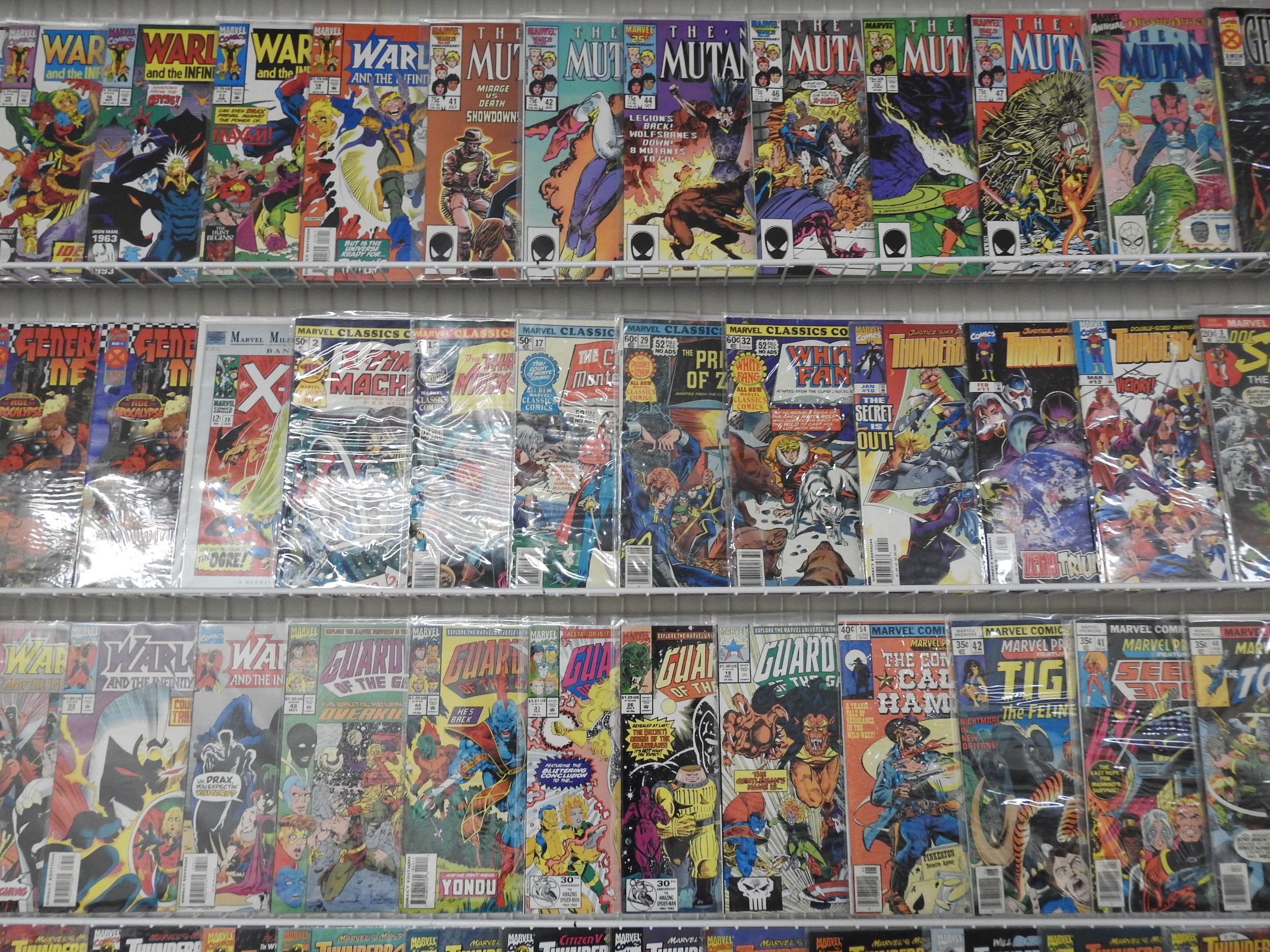 Huge Lot of 160+ Comics W/ GOTG, The New Mutants, Warlock! Avg. FN/VF ...