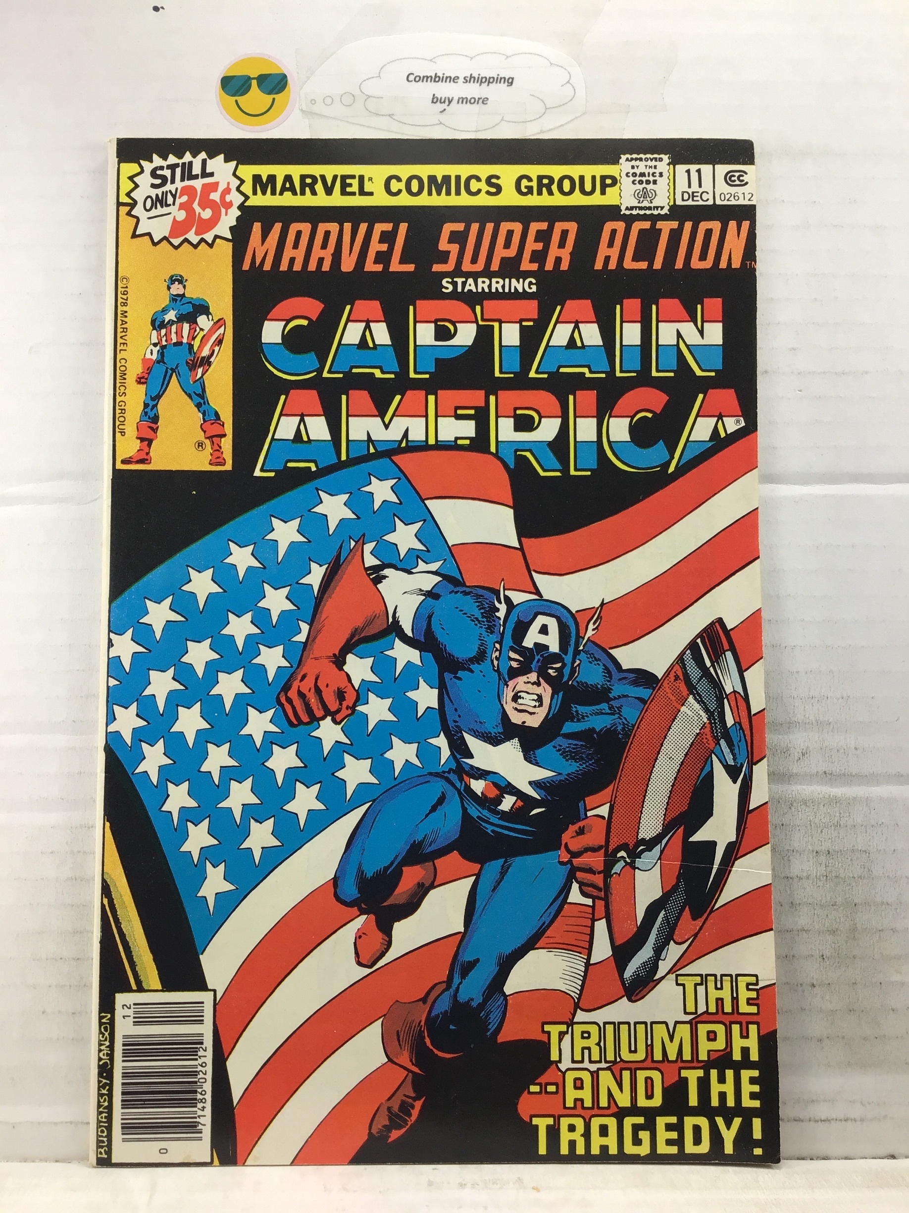 Marvel Super Action #11 (1978) nm reprinted captain American 109 ...