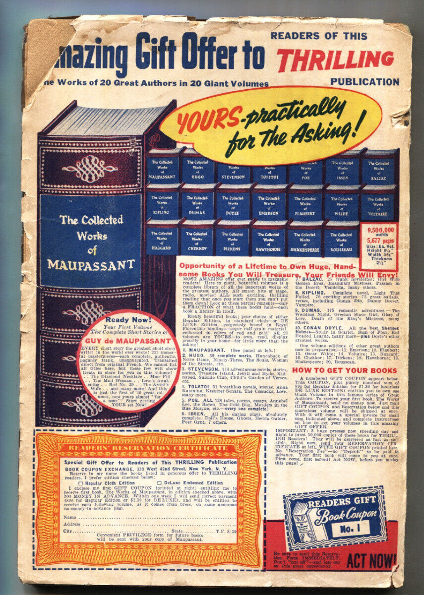 G-Men 8/1939-Hero pulp-Dan Fowler-FBI-Rare Pulp Magazine | Comic Books ...