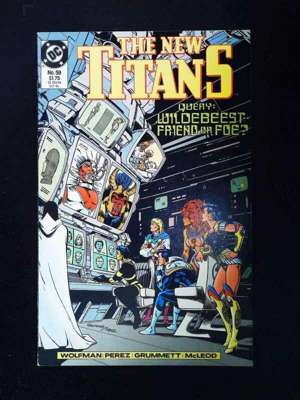 New Teen Titans New Titans #59 (2Nd Series) Dc Comics 1989 Vf/Nm ...