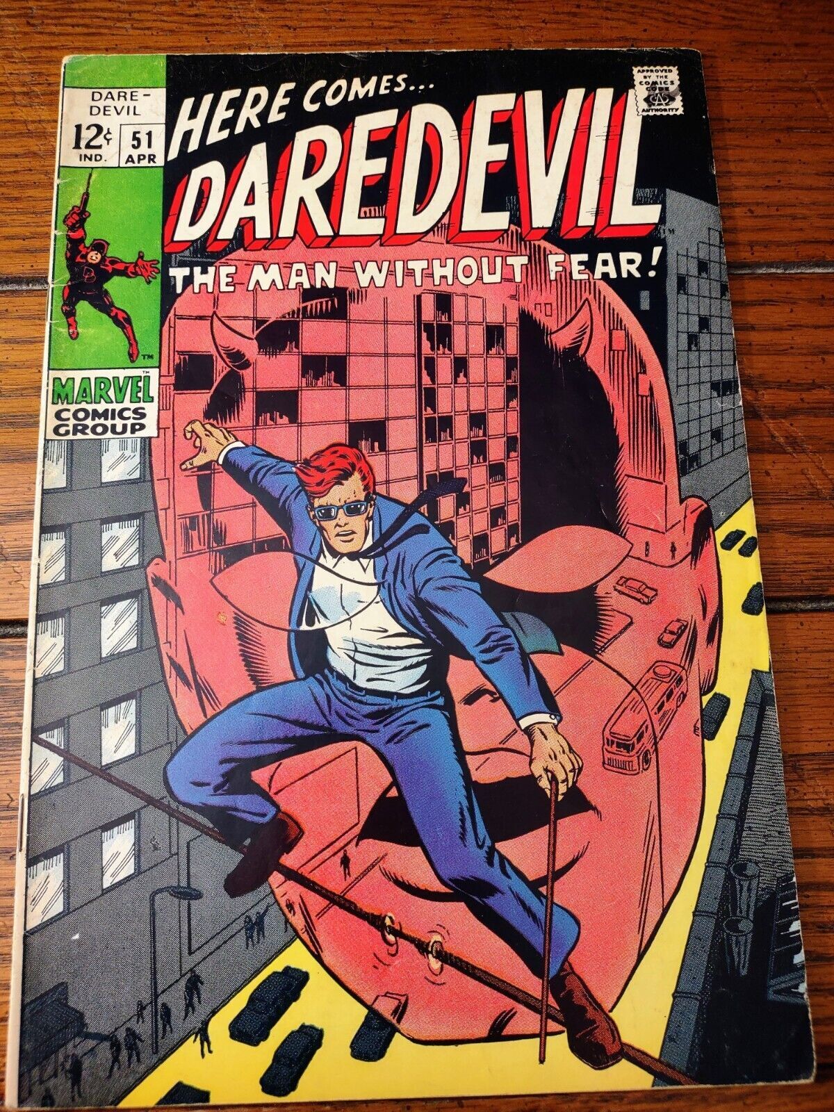 Daredevil #51 April 1969 VG/FN 5.0 Roy Thomas Writing, Barry Smith Art ...