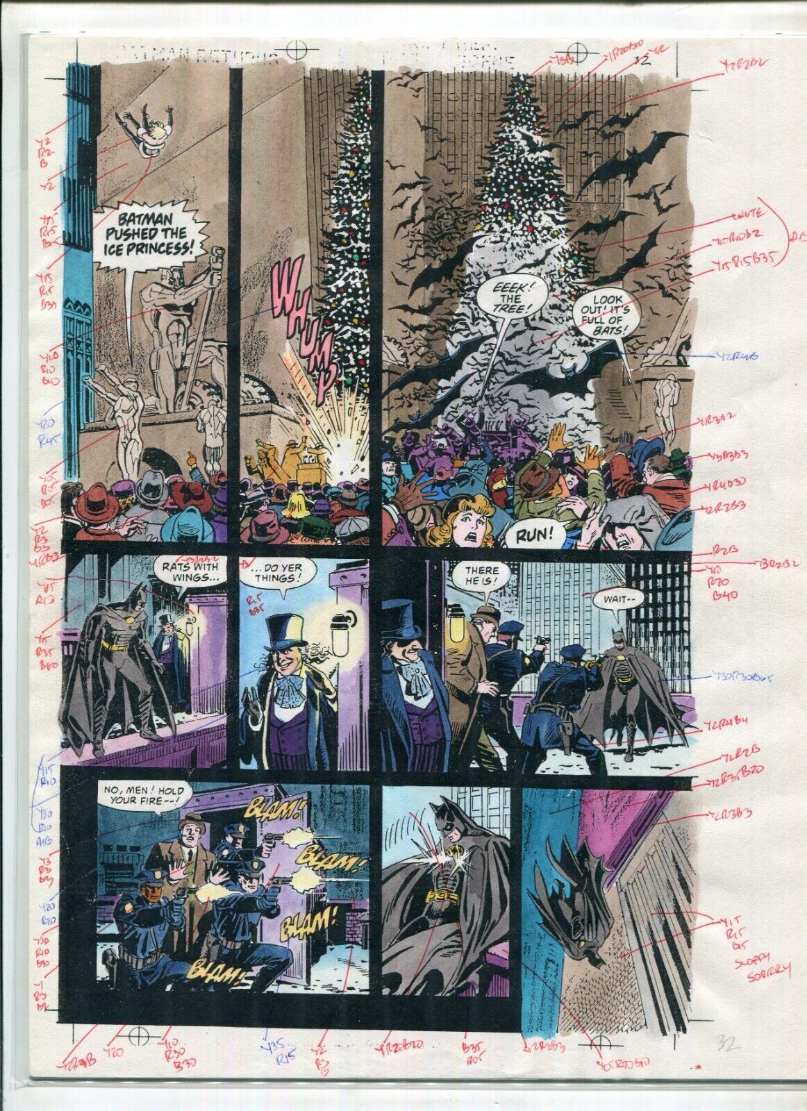 Batman Returns Movie Edition p.32 1992 Color Guide art by Tom McCraw ...