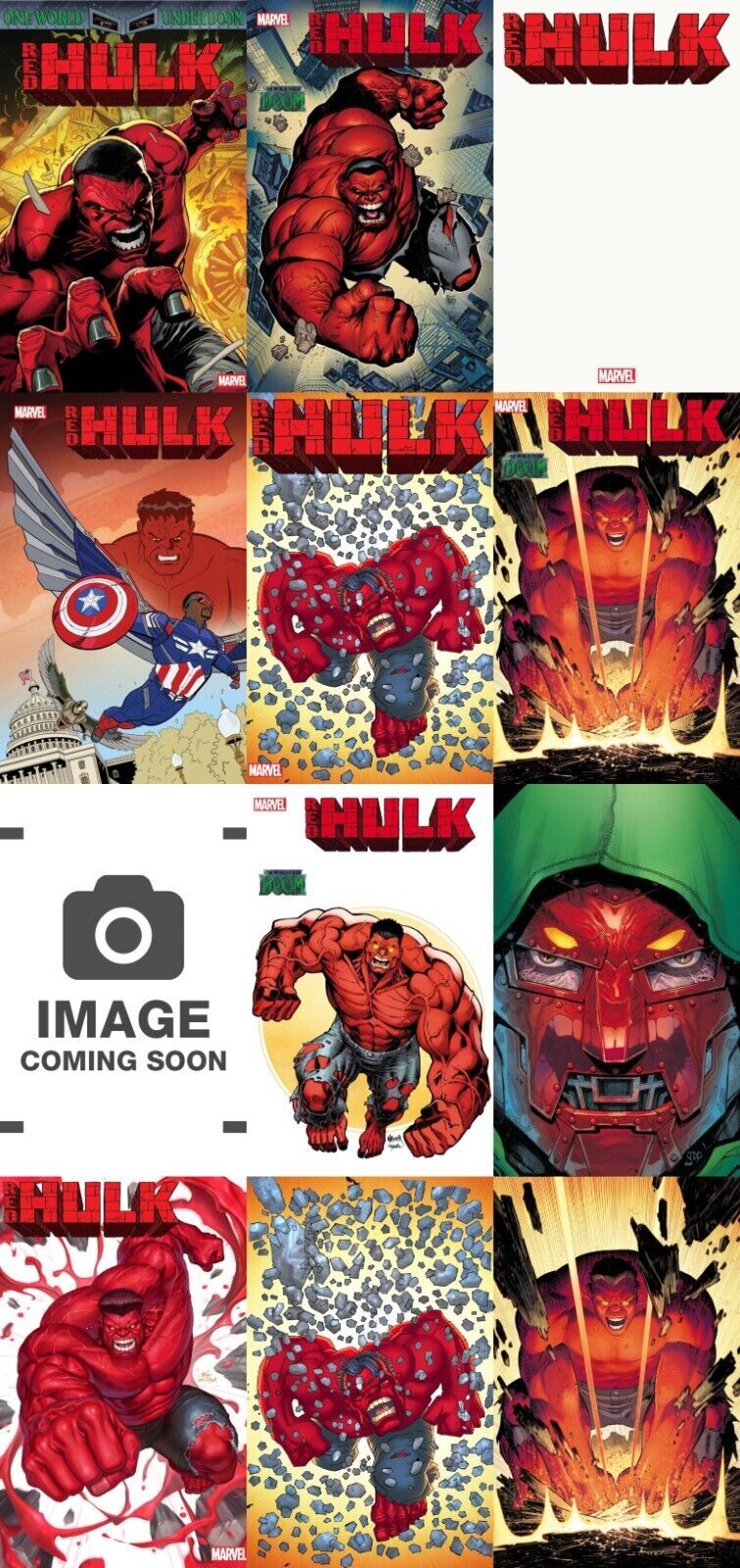 RED Hulk #1 Marvel 2025 Cover Pick/Variants/PX/SET 1:25 1:100 Presale 2 ...