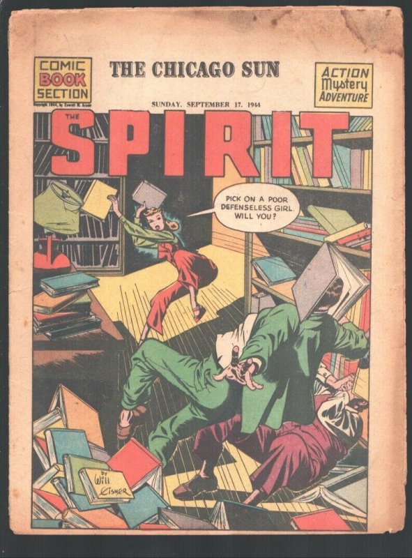 Spirit 9/17/1944-Will Eisner's famous masked detective- Lady Luck- Mr ...