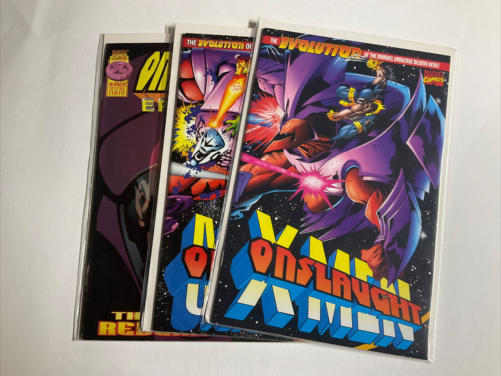 Onslaught X-Men Marvel Universe Nm- 9.2 Epilogue is Fine Fn 6.0 lot ...