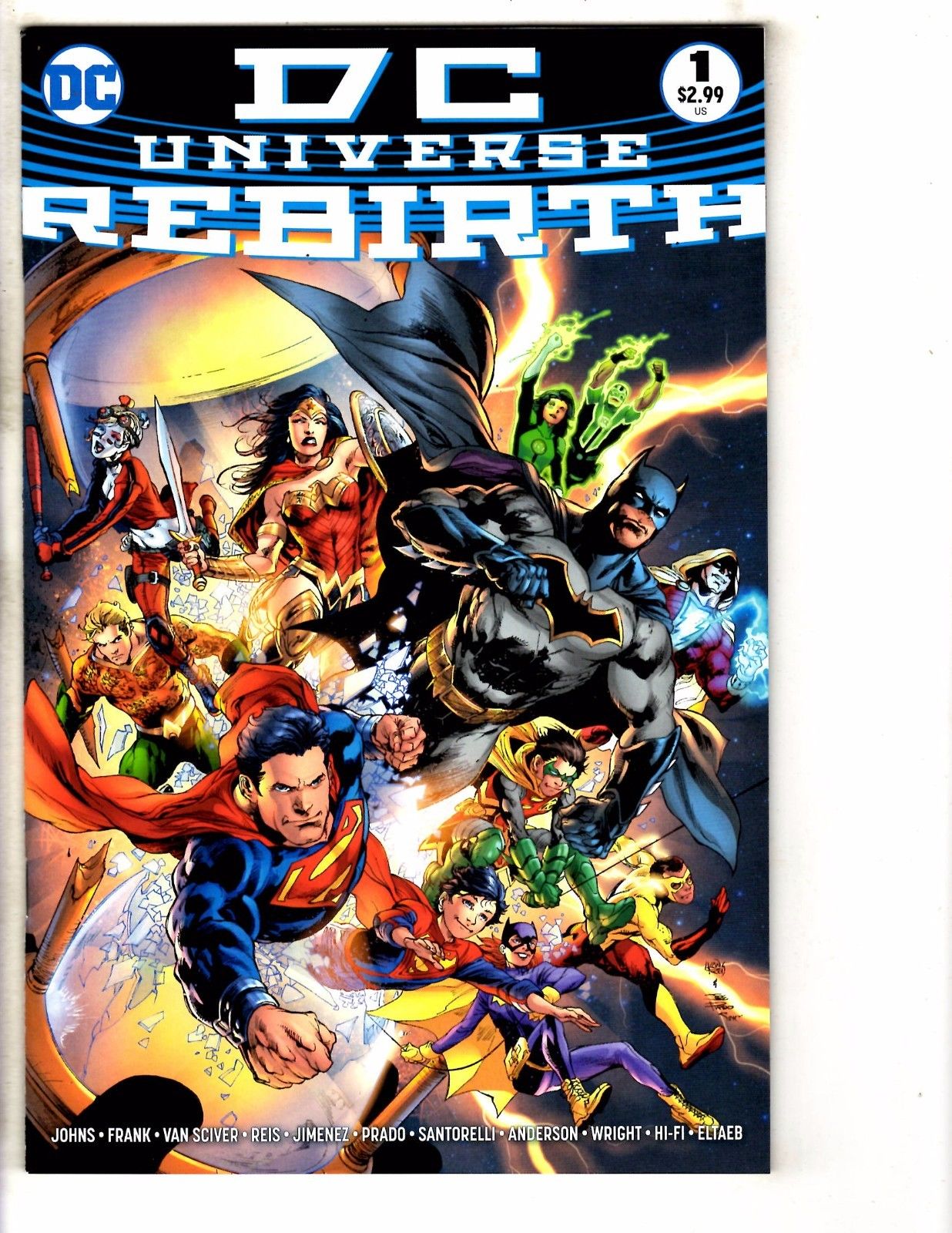 3 DC Rebirth Comic Books # 1 Rebirth VARIANT Batman Beyond Deathstroke ...