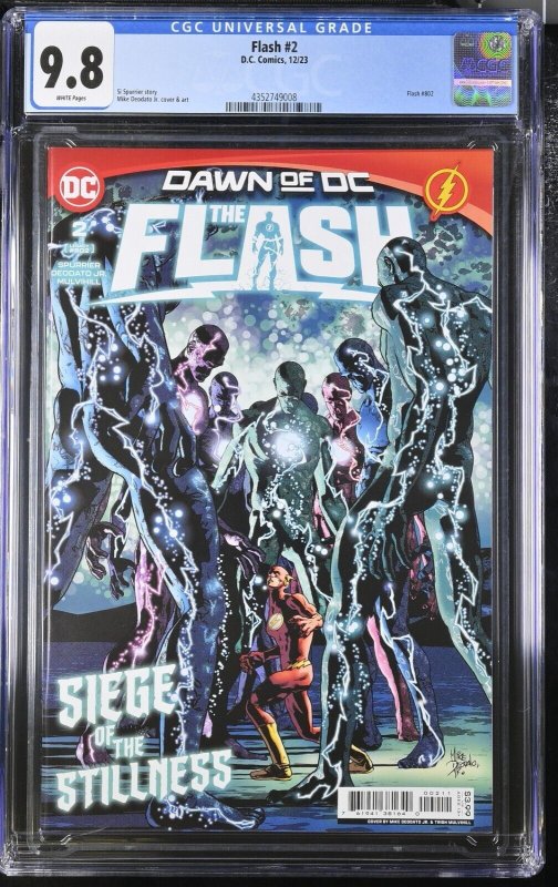 Flash #2 CGC 9.8 1st Appearance of The Stillness DC 2023 Mike Deodato ...