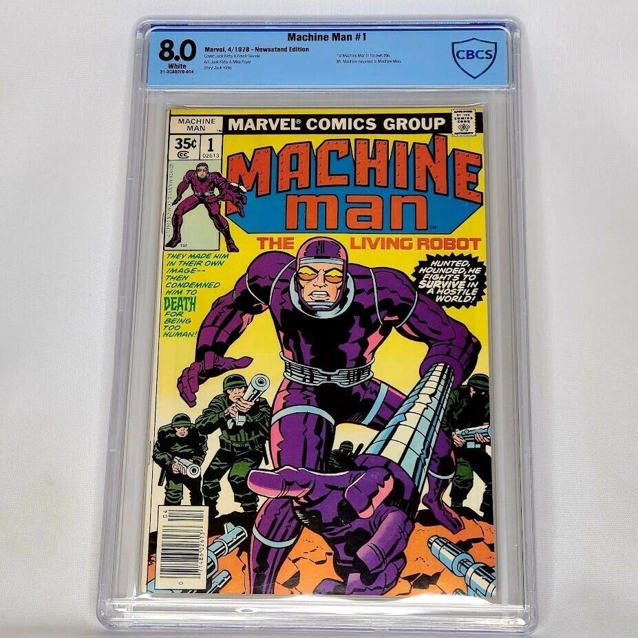 Machine Man #1 Marvel 1978 CBCS 8.0 VF Newsstand Edition Jack Kirby ...
