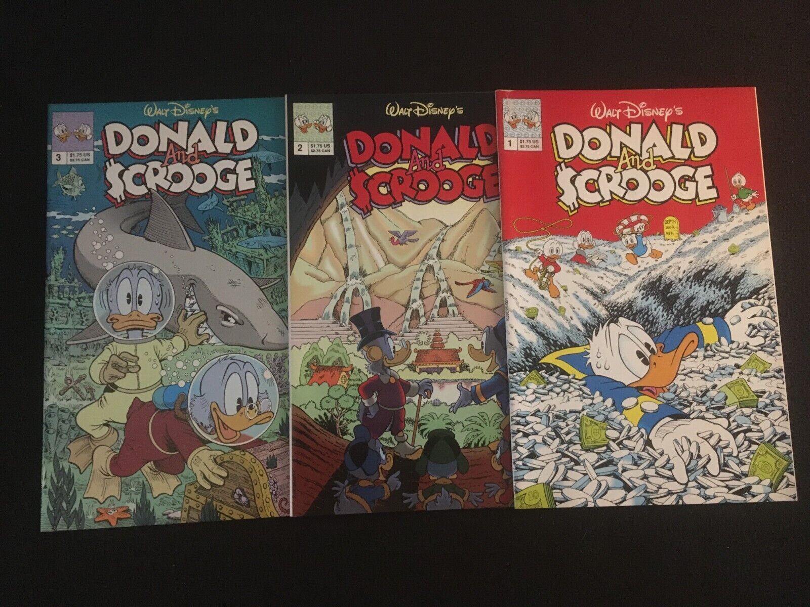 DONALD AND SCROOGE #1, 2, 3 VF Condition | Comic Books - Modern Age ...