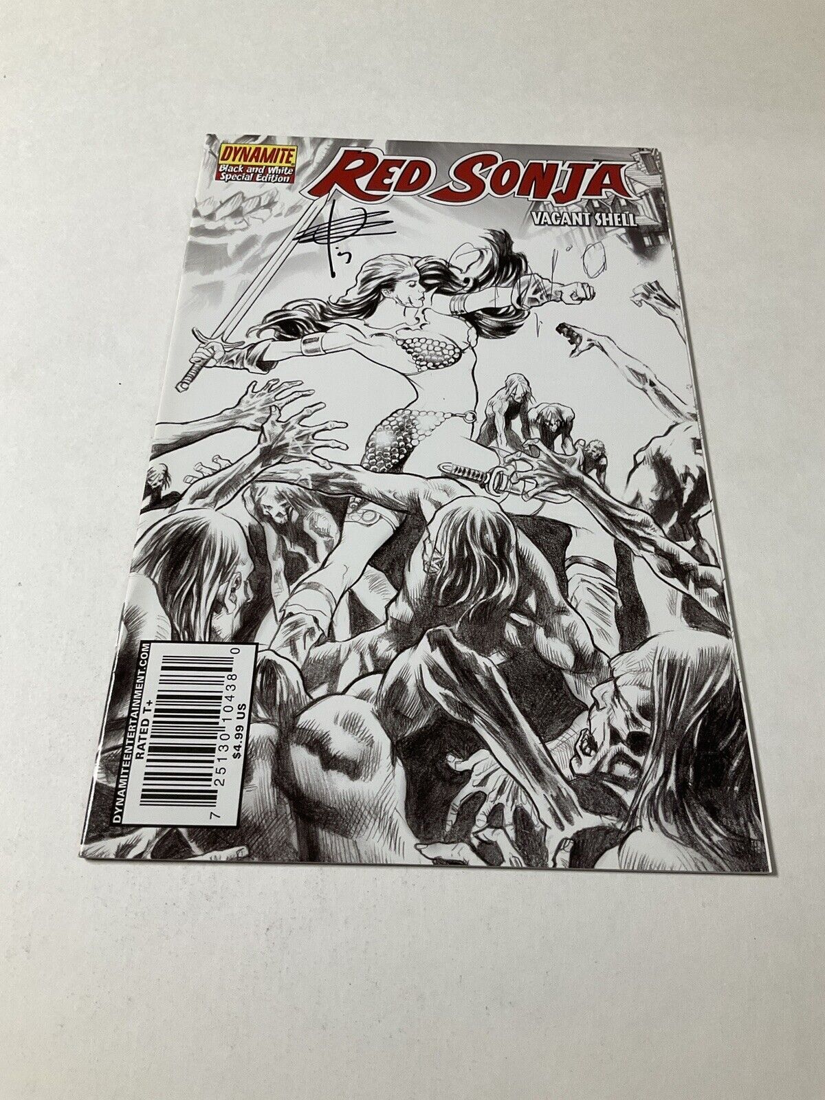 Red Sonja Vacant Shell Black and White Special Edition Nm Signed Rick ...