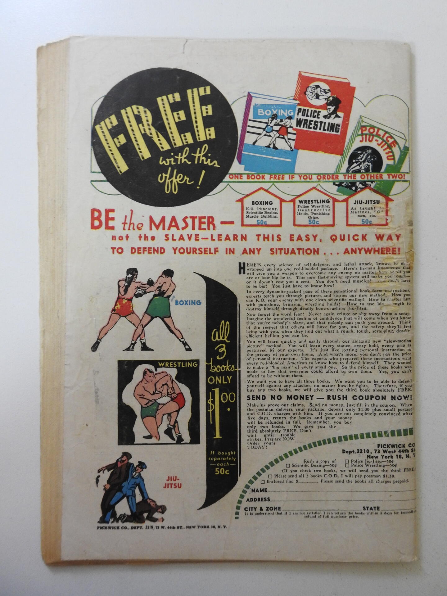 Big Shot Comics #50 (1944) GD Condition 2 centerfold wraps detached ...