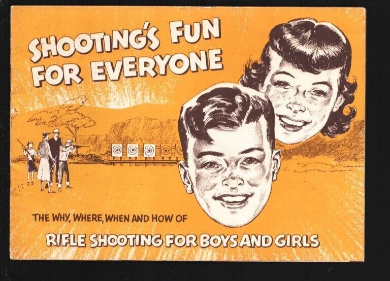 Shooting's Fun For Everyone No # 1962-Comic style art to illustrate gun ...
