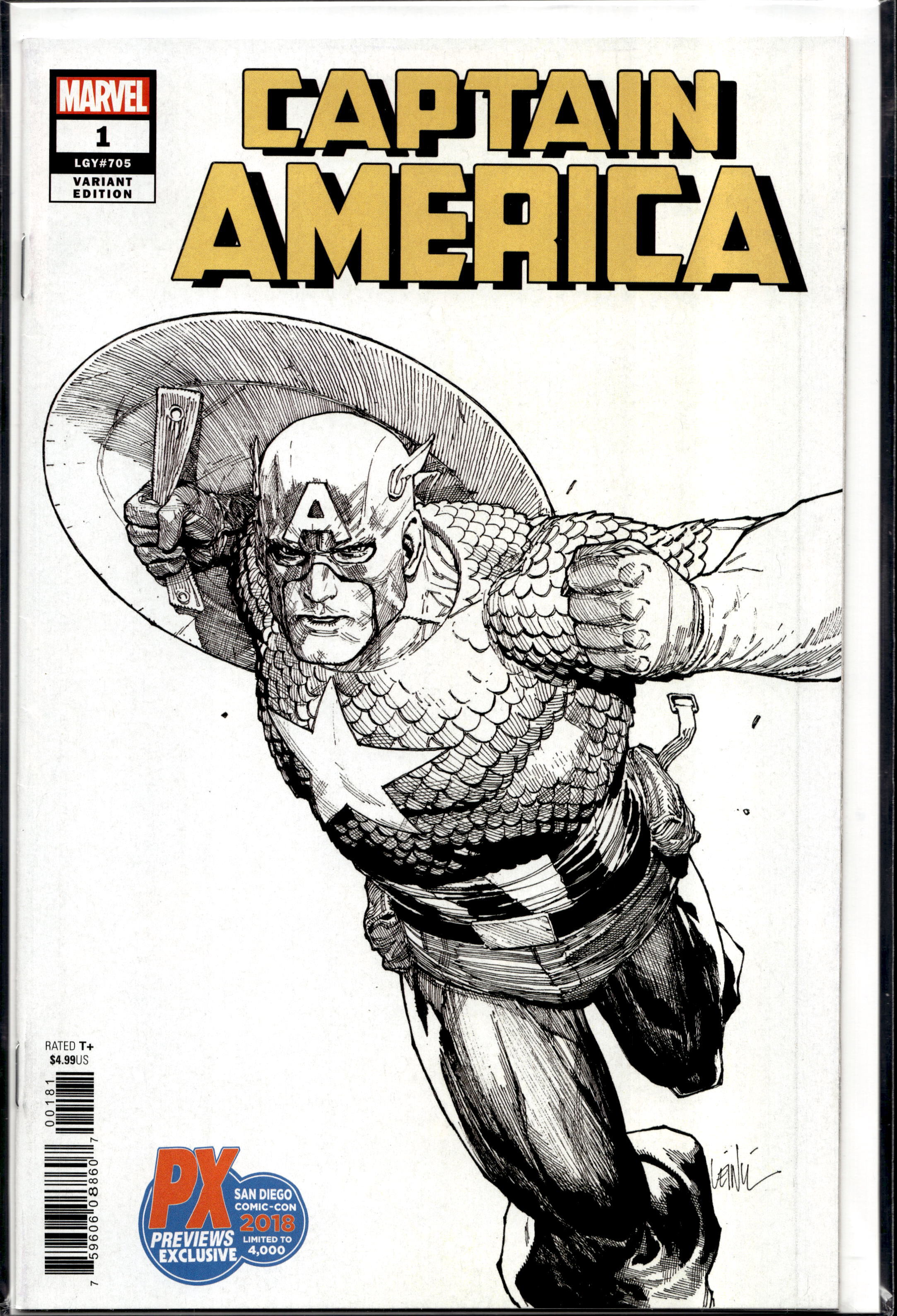 Captain America #1 San Diego Comic Con Cover (2018) Captain America ...