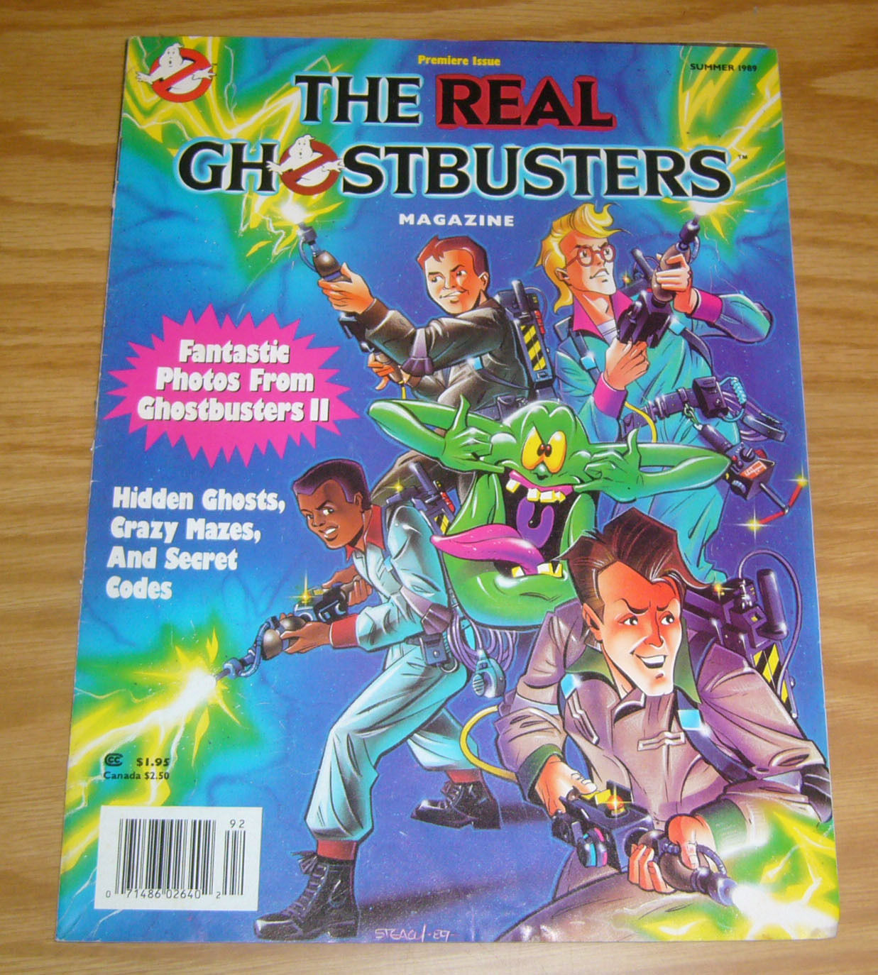 Real Ghostbusters Magazine #1 FN summer 1989 - ken steacy cover ...