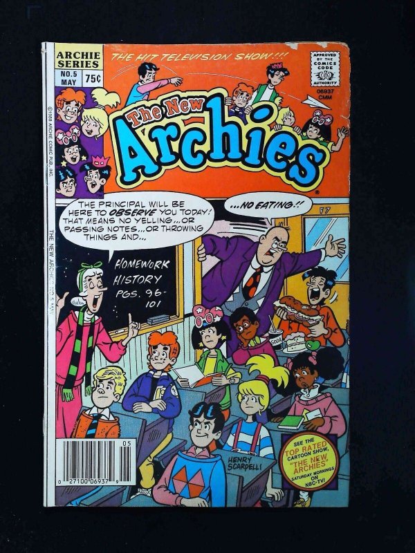 New Archies #5 Archie Comics 1988 Vg/Fn Newsstand | Comic Books ...
