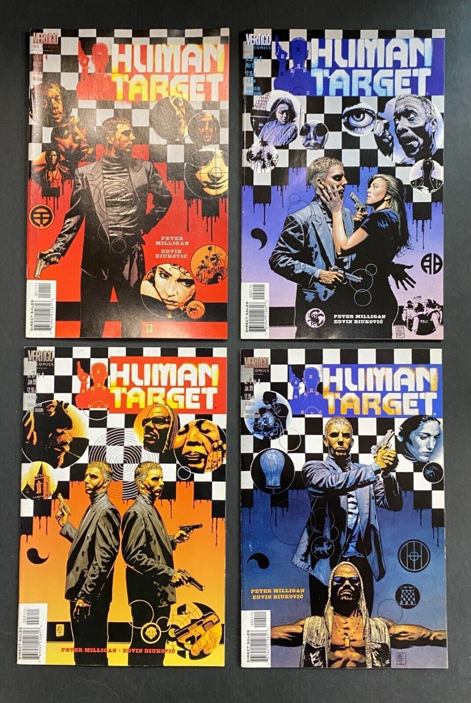 Human Target (1999) #'s 1 2 3 4 Complete VF+ (8.5) Lot Tim Bradstreet ...