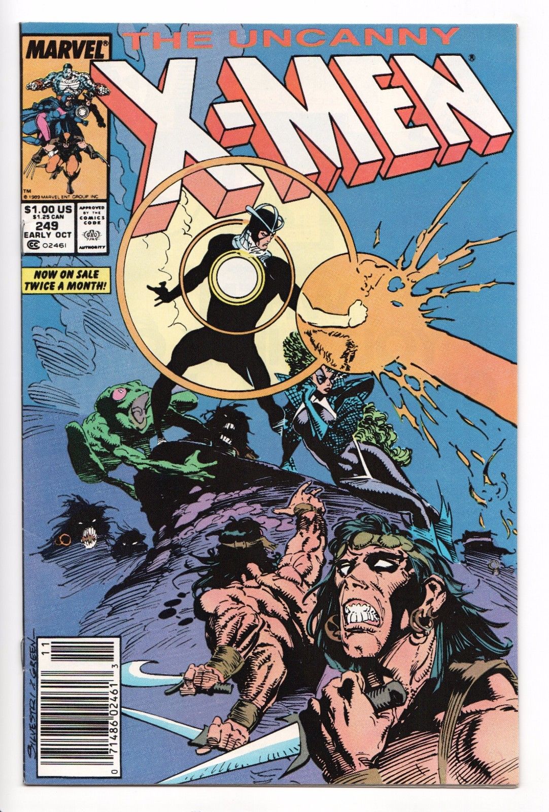 Uncanny X-Men #249 - Savage Land Mutates / Silvestri Art (Marvel, 1989 ...