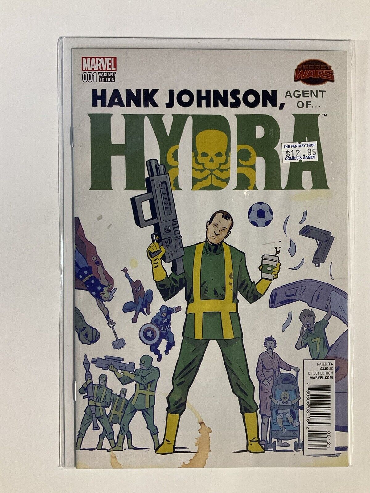 Hank Johnson Agent of Hydra 1 NM Near Mint Variant Marvel Comics ...