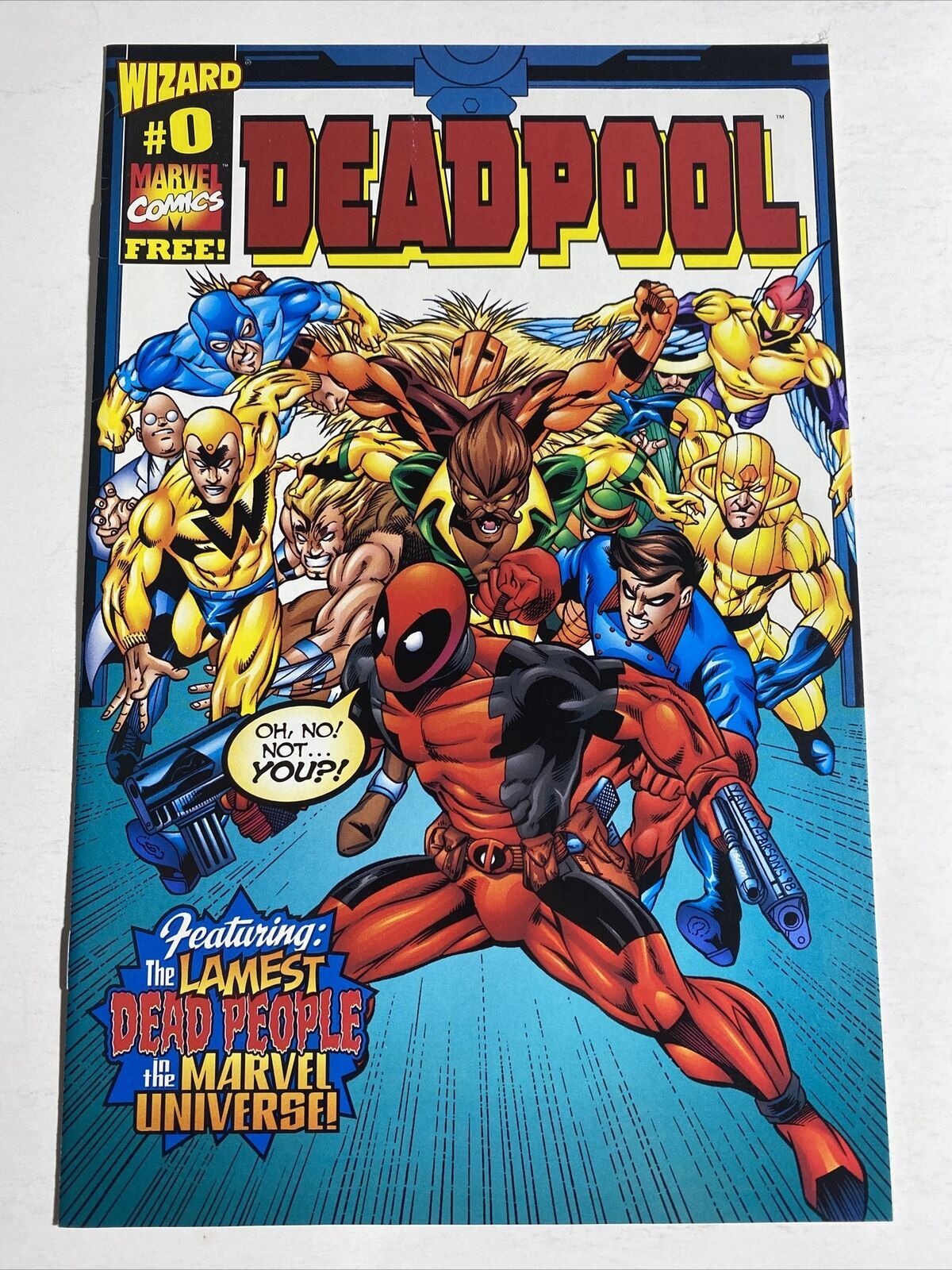 Deadpool (1997 series) Wizard #0 Marvel Comics Joe Kelly Ryan Reynolds ...