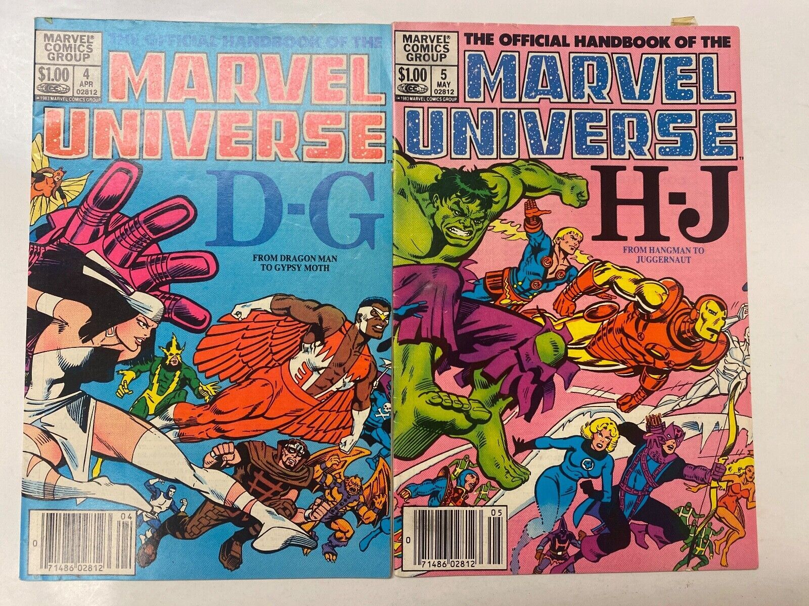 3 Official Handbook of the Marvel Universe MARVEL comic book #4 5 6 39 ...