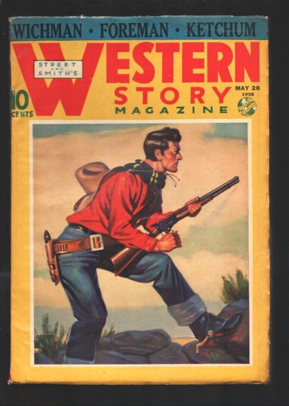 Western Story 5/28/1938-H.W. Scott cover-Luke Short & Philip Ketchum ...