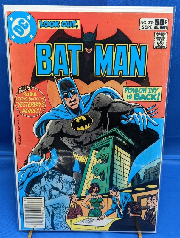 Batman #339 (1981) - Vintage Poison Ivy and Bruce Wayne "A Sweet Kiss ...