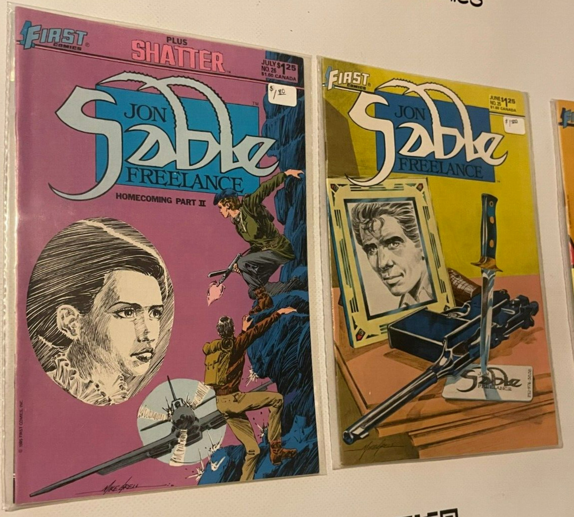 4 John Sable Freelance First Comics Comic Books # 24 25 26 27 20 MT2 ...
